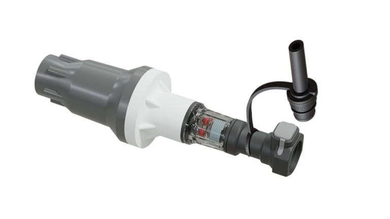 Forklift Battery Watering System. Single connection water safely & quickly.